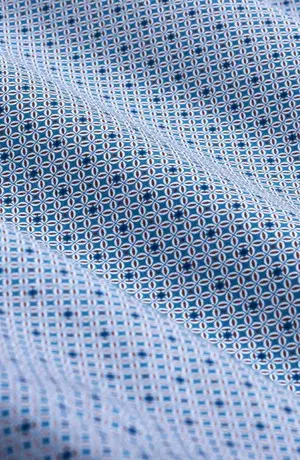 Bugatchi James Ooohcotton Print Long Sleeve Button-up Shirt - Teal