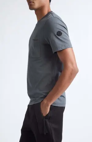 Moncler Logo Pocket T-shirt - Grey