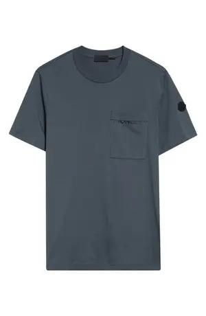 Moncler Logo Pocket T-shirt - Grey