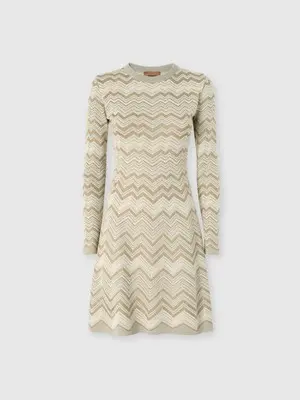 Missoni Zig Zag Dress - Beige