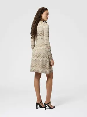 Missoni Zig Zag Dress - Beige