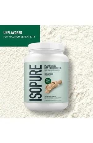 ISOPURE Plant-based Protein Powder Pea Brown Rice Unflavored