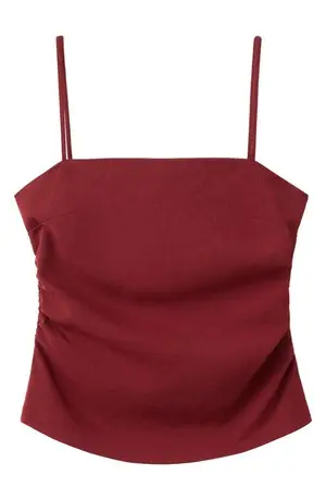 Mango Square Neck Spaghetti Strap Top