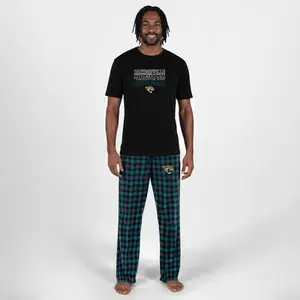CONCEPTS SPORT Jacksonville Jaguars Highland Sleep Set - Black