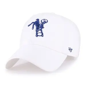 '47 47 Indianapolis Colts Historic Logo Clean Up Cap - White