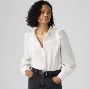 LEVI'S Jessie Western Shirt Chambray - Cloud Dancer