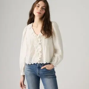 LEVI'S Claire Long-sleeve Blouse - Cloud Dancer
