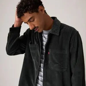 LEVI'S Ports Boxy Corduroy Zip-up Overshirt