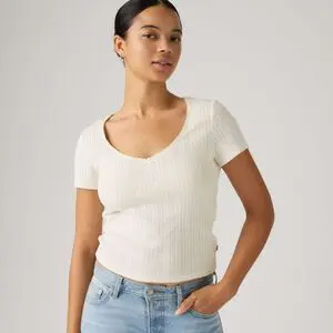 LEVI'S Sweetie Short-sleeve Top - Egret