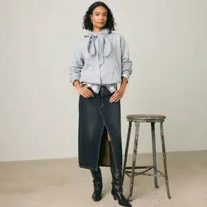 LEVI'S Deconstructed Slit Midi Skirt