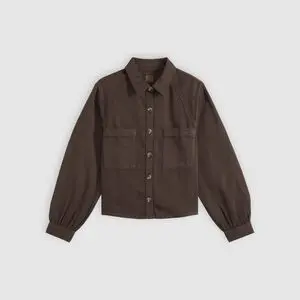 LEVI'S Tini Long-sleeve Utility Button Down Shirt