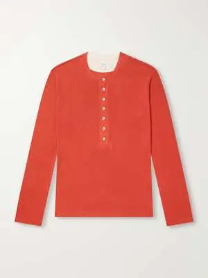 Paul Smith Wool Henley T-shirt - Red
