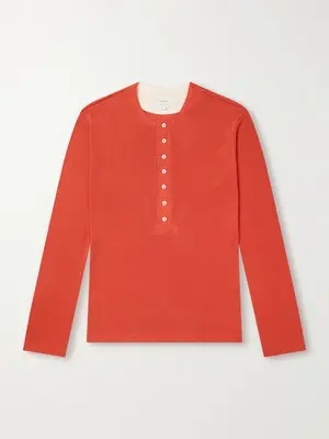 Paul Smith Wool Henley T-shirt - Red