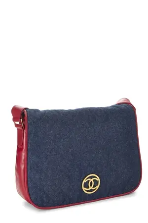 Chanel Cc' Denim Messenger