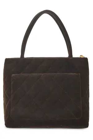 Chanel Quilted Velvet Medallion Tote