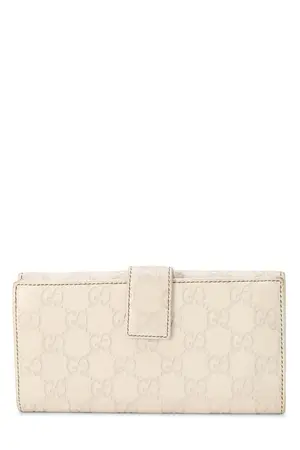 Gucci Cream Ssima Emily Continental Wallet