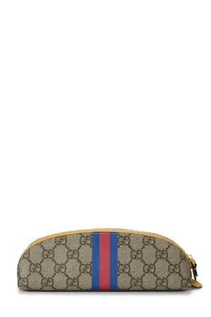 Gucci X Disney Gg Supreme Canvas Pencil Case - Yellow