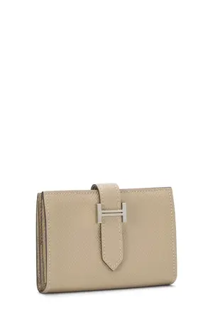 Hermès Epsom Bearn Wallet - Beige