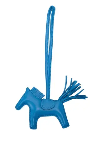 Hermès Bleu Zanzibar Milo Rodeo Bag Charm - Blue