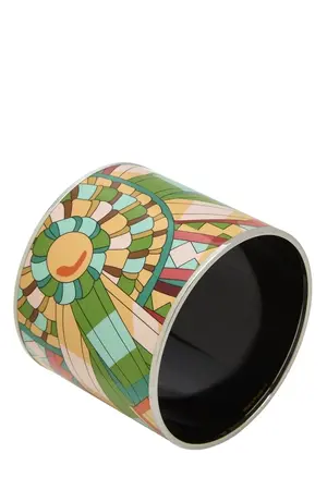 Hermès Multicolor Enamel Bangle Extra-wide