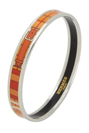 HERMÈS Multicolor Enamel Bangle Narrow
