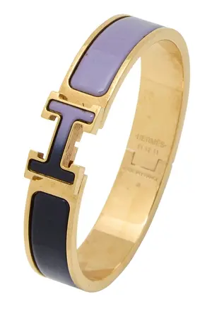 Hermès Multicolor Enamel Clic-clac 'h' Fusion Bracelet Pm - Multi