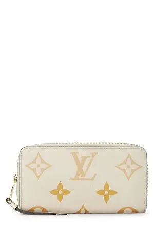 LOUIS VUITTON Monogram Empreinte Giant The Pool Zippy - Beige