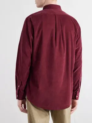 Polo Ralph Lauren Button-down Collar Logo-embroidered Cotton-corduroy Shirt