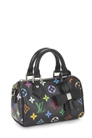 LOUIS VUITTON Monogram Speedy Bandouliere Nano