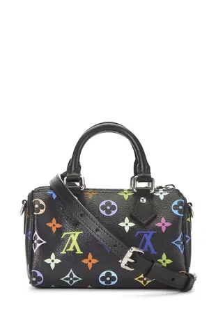 LOUIS VUITTON Monogram Speedy Bandouliere Nano