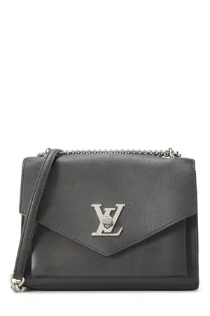 LOUIS VUITTON Leather My Lockme Chain Bag