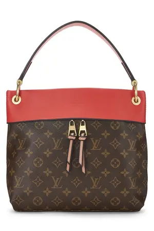 LOUIS VUITTON Monogram Canvas Tuileries Besace Shoulder Bag - Red
