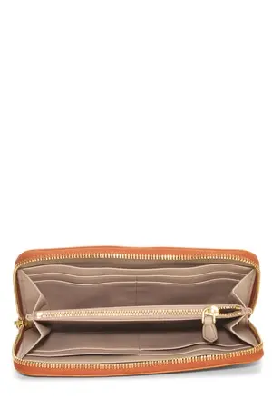 Prada Calfskin Zip Around Wallet