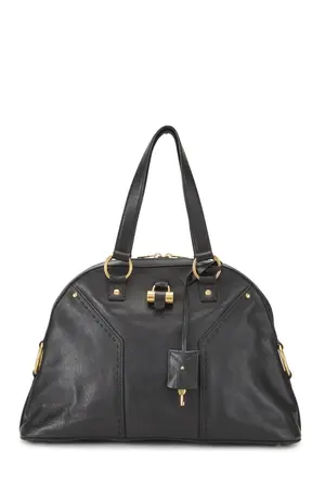 Saint Laurent Grained Leather Muse Top Handle Bag
