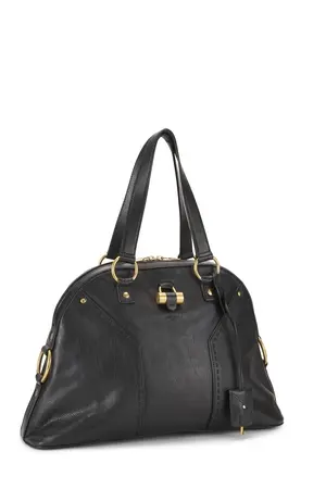 Saint Laurent Grained Leather Muse Top Handle Bag