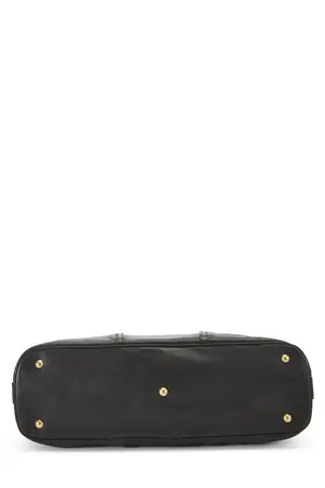 Saint Laurent Grained Leather Muse Top Handle Bag - Black