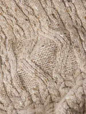 Inis Meáin Cable-knit Donegal Merino Wool And Cashmere-blend Scarf