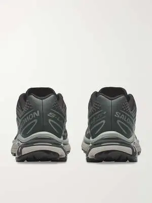 SALOMON Xt-6 Steel Streets Rubber-trimmed Mesh Sneakers - Green