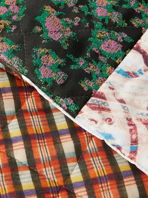 Dries Van Noten Fidelke Patchwork Woven Scarf