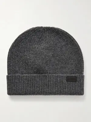 Canali Wool And Cashmere-blend Beanie