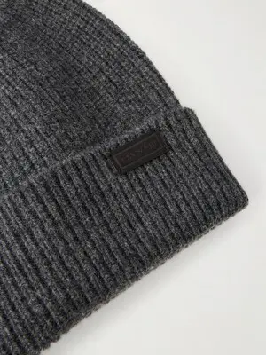 Canali Wool And Cashmere-blend Beanie