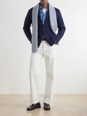 Inis Meáin Ribbed Cashmere Scarf