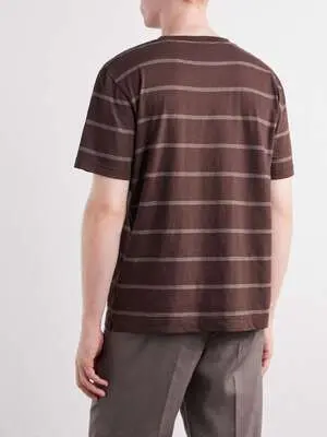 Frescobol Carioca Dinis Striped Cotton-jersey T-shirt