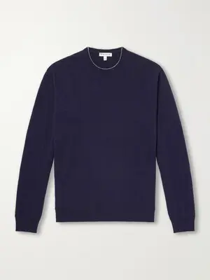 Peter Millar Crown Heritage Cashmere Crewneck Sweater - Blue
