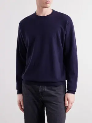 Peter Millar Crown Heritage Cashmere Crewneck Sweater - Blue