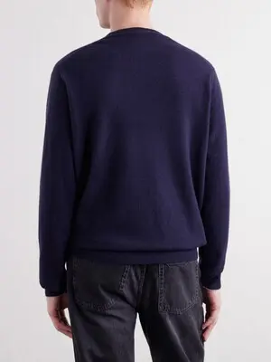 Peter Millar Crown Heritage Cashmere Crewneck Sweater - Blue