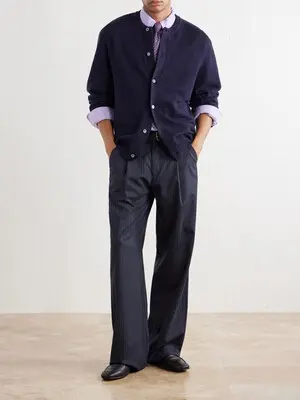 Officine Générale Manoë Merino Wool And Cashmere-blend Cardigan
