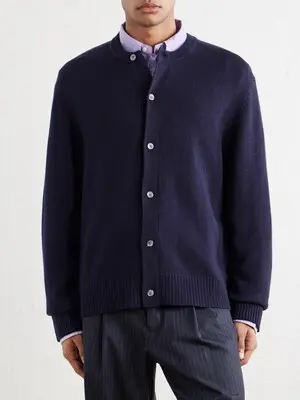 Officine Générale Manoë Merino Wool And Cashmere-blend Cardigan