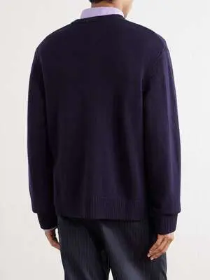 Officine Générale Manoe Merino Wool And Cashmere-blend Cardigan