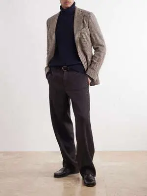 SLOWEAR Zanone Slim-fit Ribbed Virgin Wool Rollneck Sweater